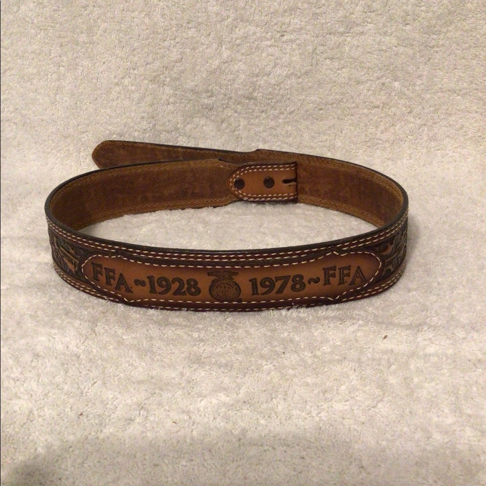 Vintage Ffa 50th Anniversary Tony Lama Mens Brown Too… - Gem
